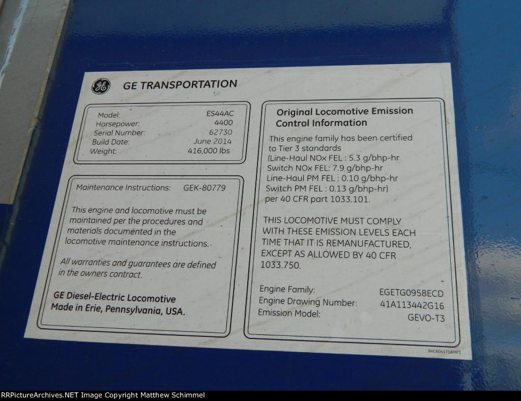 Builders Plate For The CREX 1408